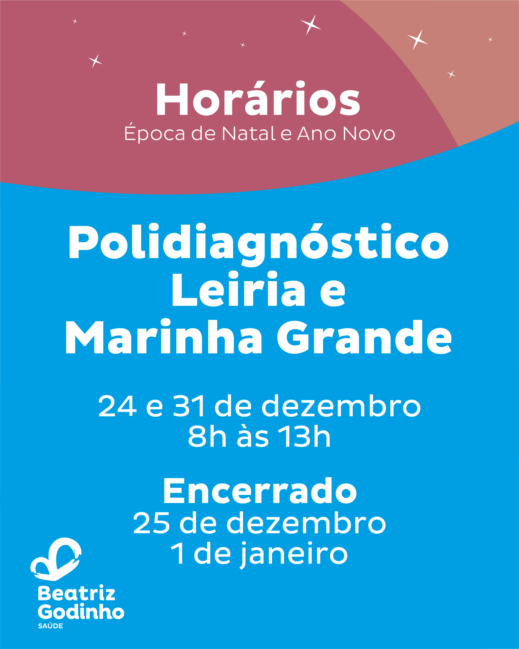 Horário Polidiagnóstico de Leiria e Marinha Grande - Beatriz Godinho